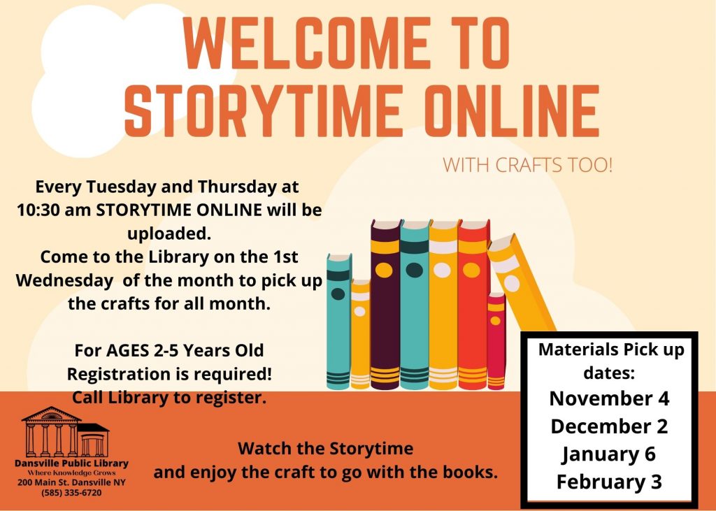 Storytime Online February – Dansville Public Library